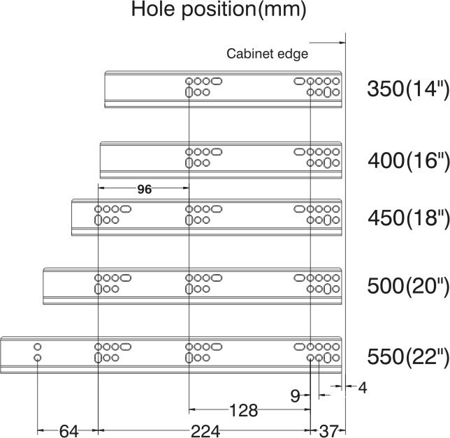 Buy SINGLE EXT. SOFT CLOSE UNDERMOUNT DRAWER SLIDE 25 KG Online at Best ...