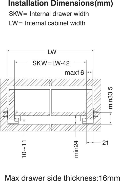 Buy SINGLE EXT. SOFT CLOSE UNDERMOUNT DRAWER SLIDE 25 KG Online at Best ...